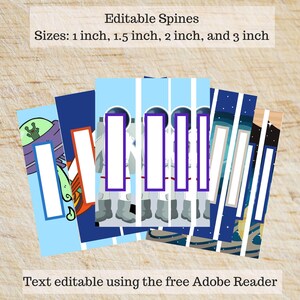 Space Printable Binder Covers for School Editable Home Office Binder ...