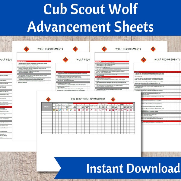 Cub Scout Printables - Etsy