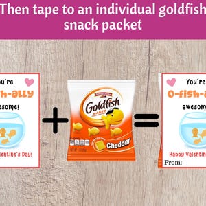 Printable Classroom Valentine's Day Cards for Kids | Goldfish Valentine ...