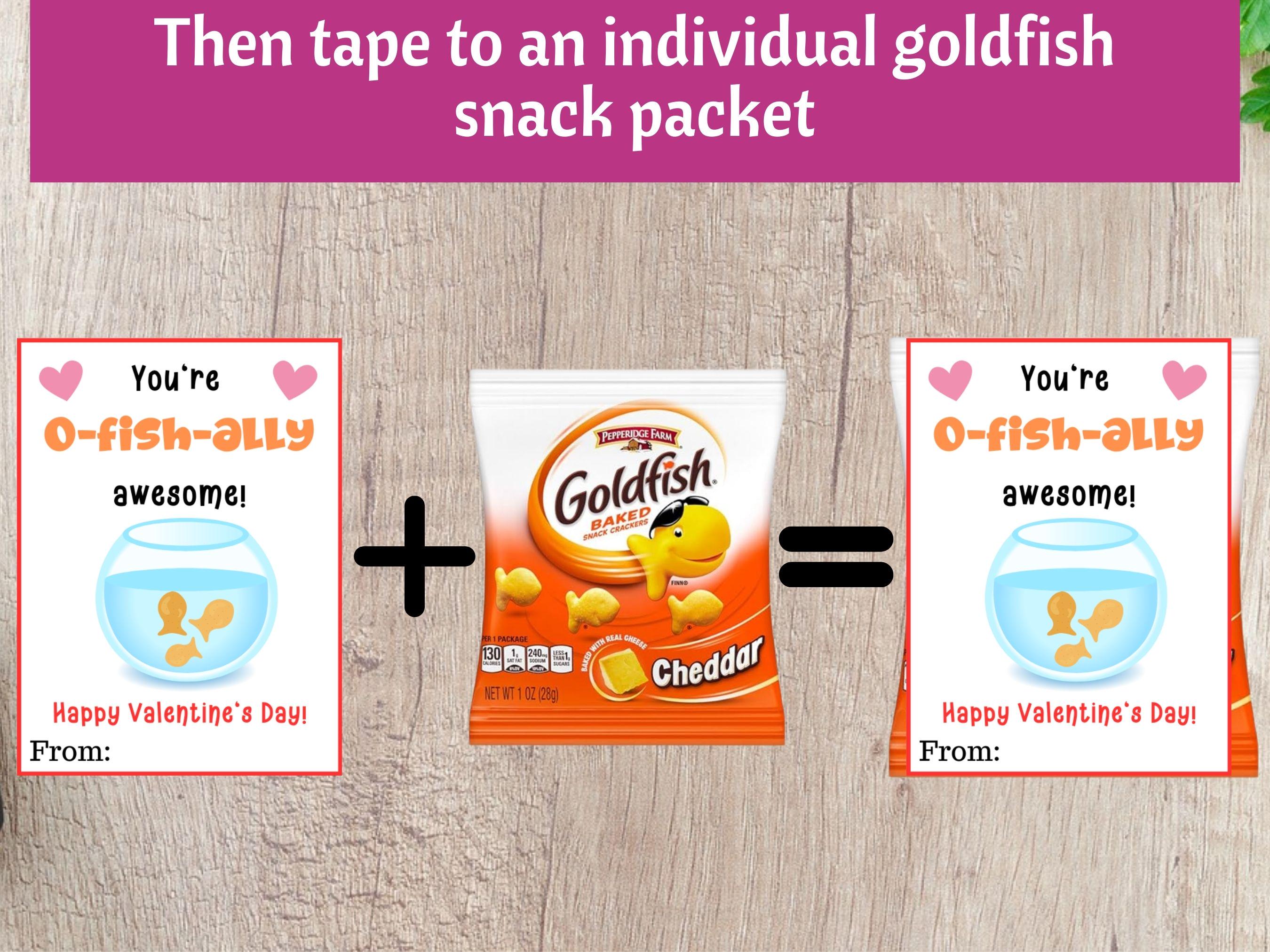 Printable Classroom Valentine's Day Cards for Kids | Goldfish Valentine ...