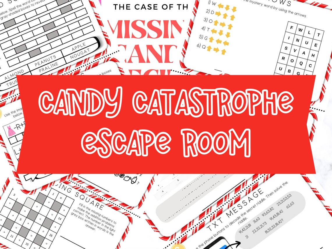 Escape Room for Kids - DIY Printable Game – Candy Catastrophe Escape ...