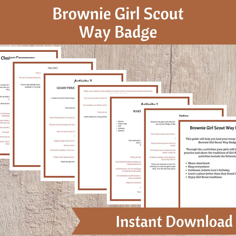 Girl Scout Way Badges - Etsy