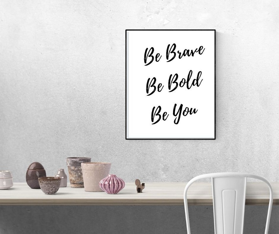 Set of 5 Printable Work-space Signs Inspirational Wall Art - Etsy