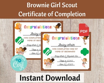 Girl Scout Brownie Bucks Printable Instant Download - Etsy