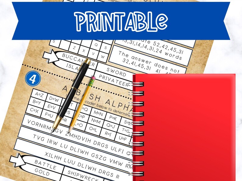 Escape Room for Kids - DIY Printable Game – Pirate Treasure Escape Room ...