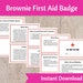 Brownie First Aid Badge Activity Kit Girls Scout Troop Organizer ...