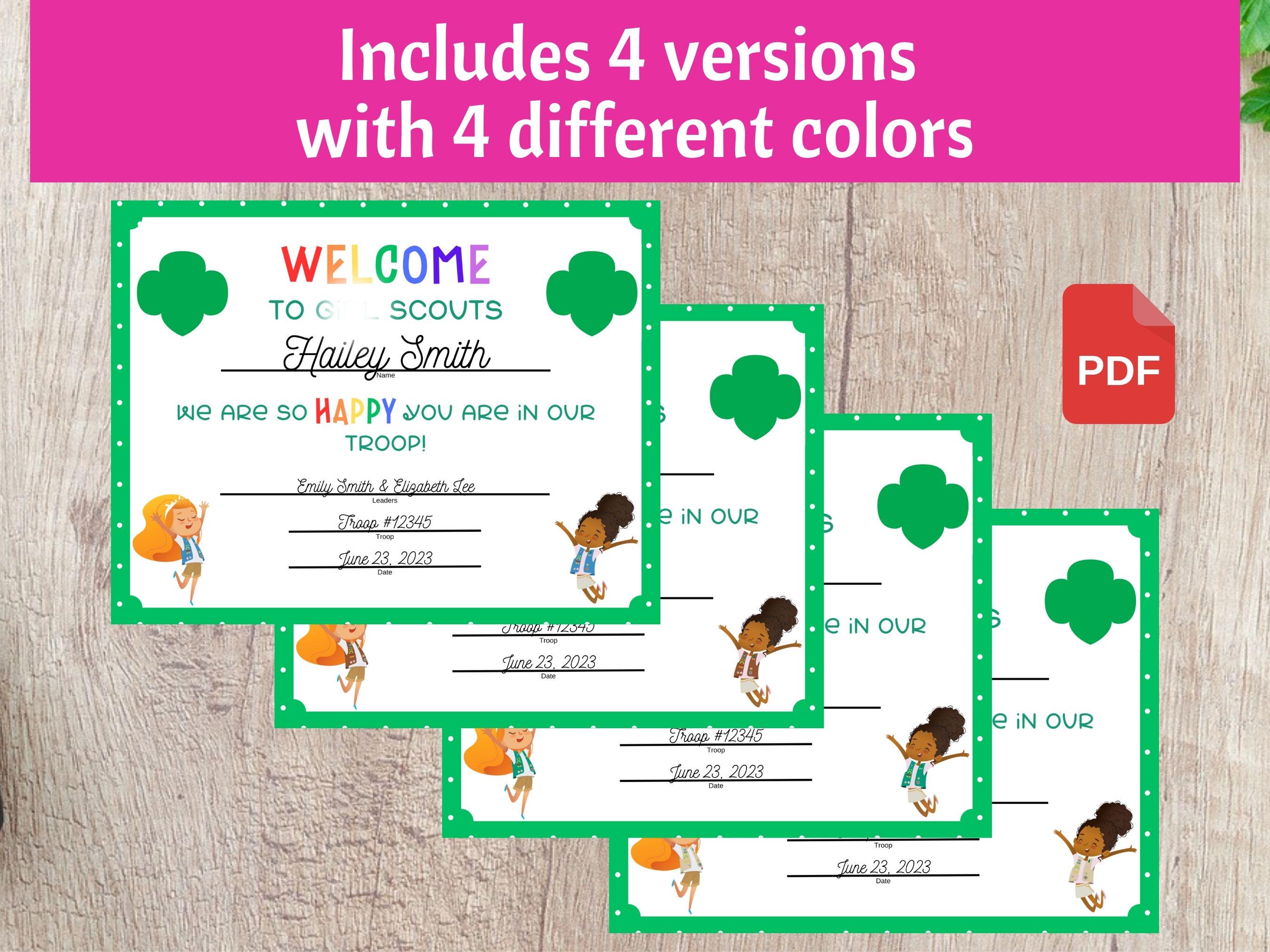 Welcome to Scouts Certificate - Welcome to Troop Multilevel Certificate ...