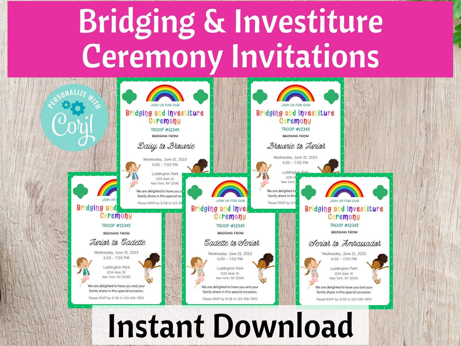 Bridging and Investiture Ceremony Invitation & Agenda - Scout Leader ...