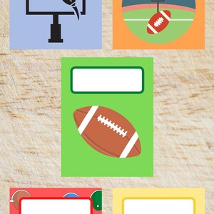 Football Printable Binder Covers for School Editable Home Office Binder ...