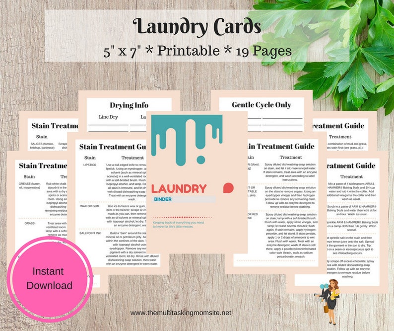 Laundry Card Set - Etsy
