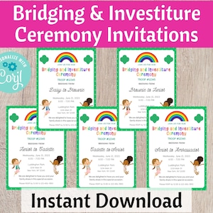 Bridging and Investiture Ceremony Invitations - Scout Leader Resource ...