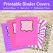 Unicorn Printable Binder Covers for School Editable Home Office Binder ...