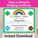 Daisy to Brownie Bridging Certificate Scouts Bridging Ceremony ...
