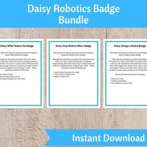 Daisy Robotics Badge Bundle - What Robots Do, How Robots Move, Design a ...