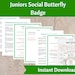 Social Butterfly Badge Activity Kit | Girls Scout Troop Organizer ...