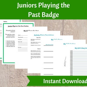 Playing the Past Badge Activity Kit | Girls Scout Troop Organizer ...