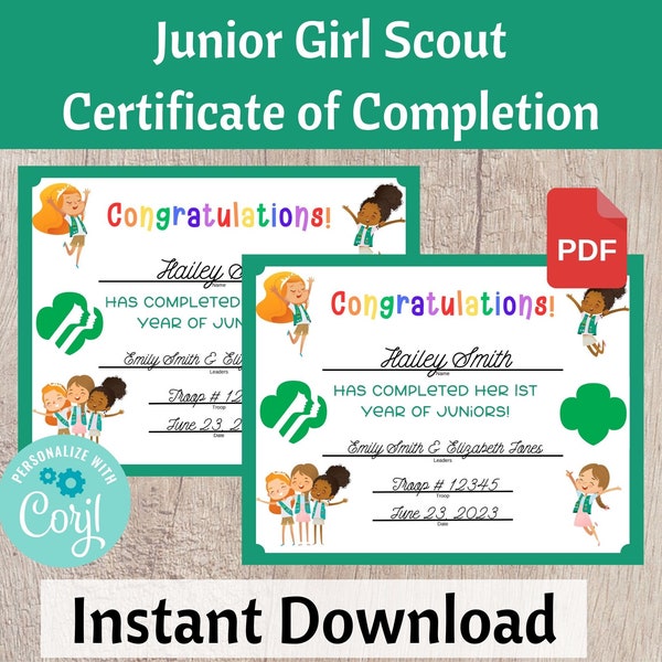 Junior Girl Scout - Etsy