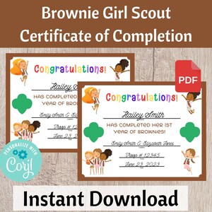 Scout Certificates of Completion - Daisy to Cadette Bridging Ceremony ...