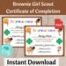 Scout Certificates of Completion - Daisy to Cadette Bridging Ceremony ...