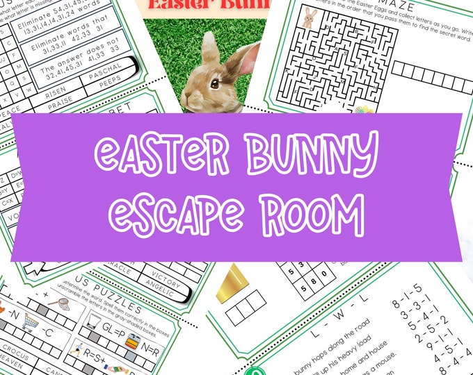 Easter Escape Room Game for Kids - Printable Party Game – Golden Egg ...