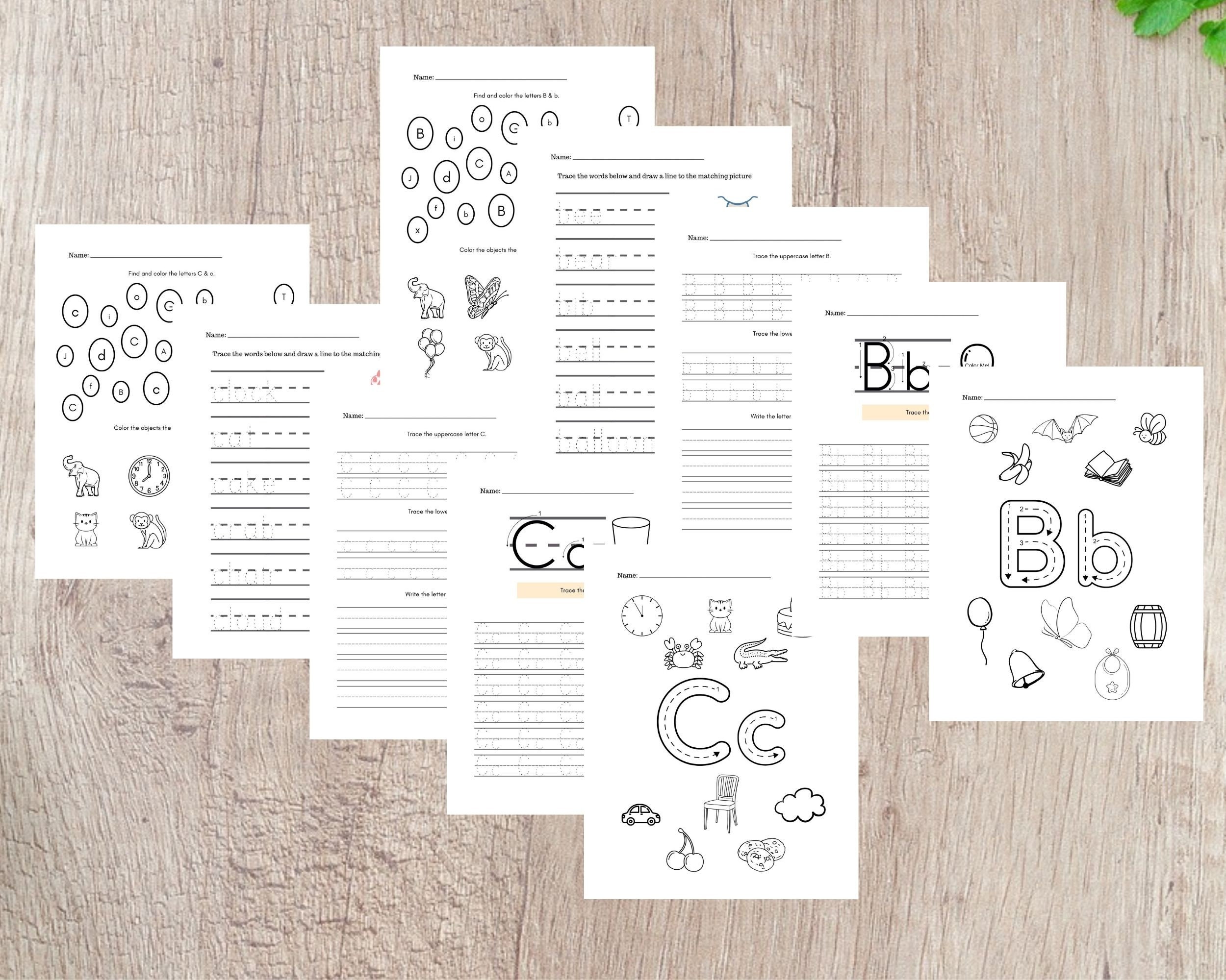 Letter Writing Practice Pages - Printable - Instant Download ...