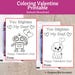 Printable Classroom Valentine's Day Cards for Kids | Coloring Valentine ...