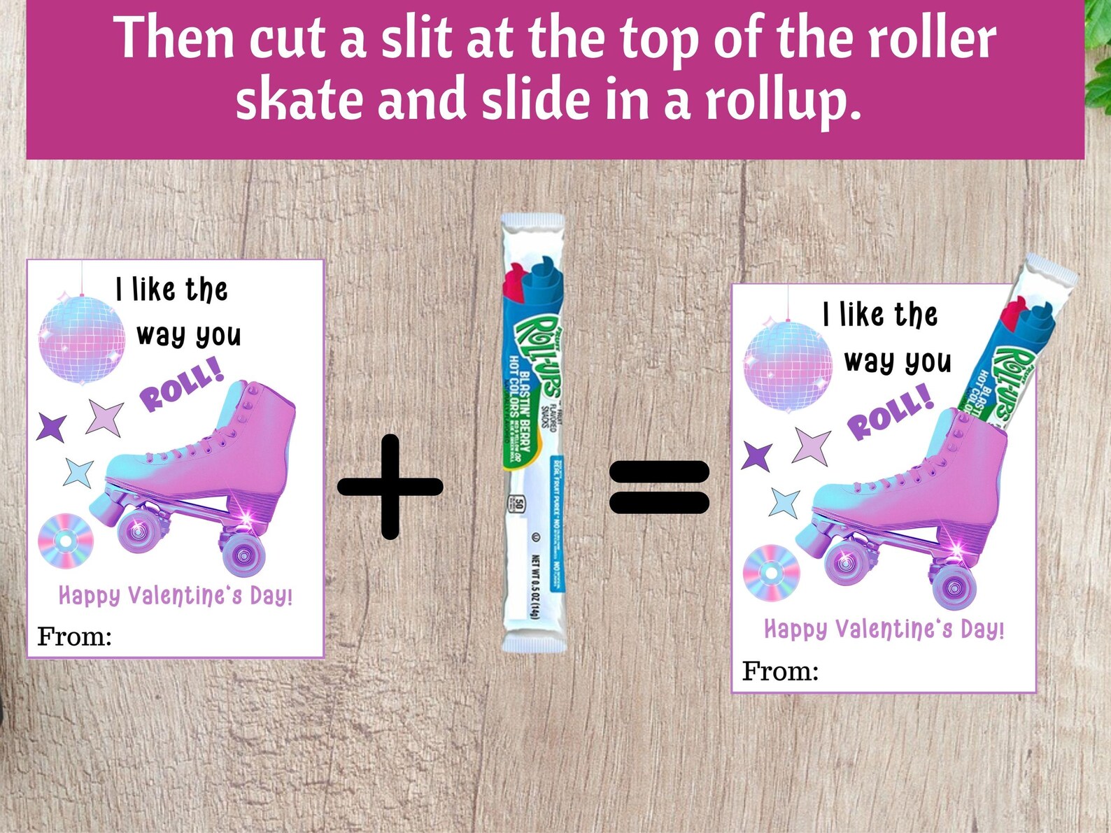 Printable Classroom Valentine's Day Cards for Kids Roller Skate ...