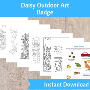 Daisy Outdoor Art Badge Activity Kit | Girls Scout Troop Organizer ...