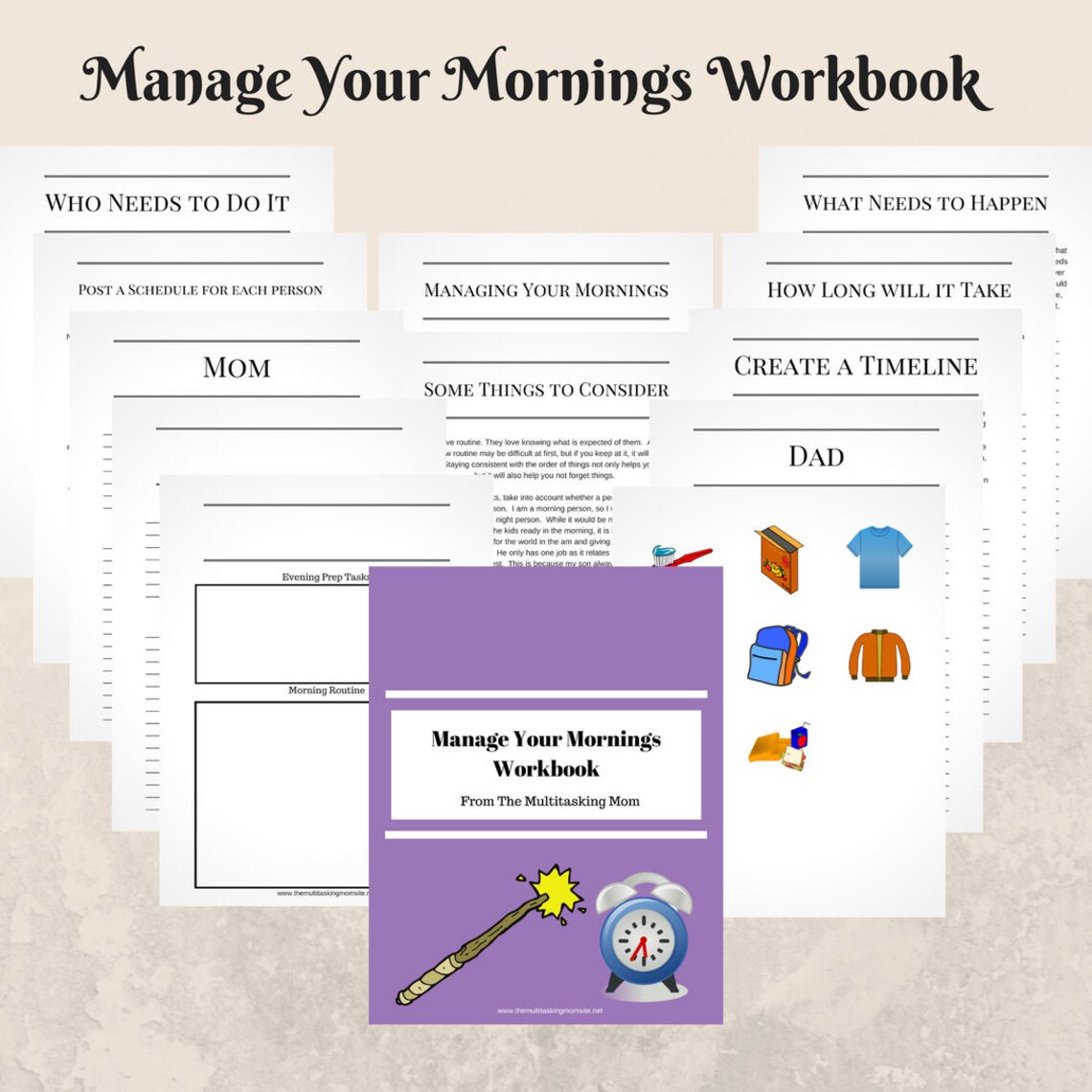 Manage Your Mornings Workbook - Etsy