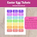 Easter Egg Tickets Printable | Fun Easter Basket Filler & Egg Hunt ...