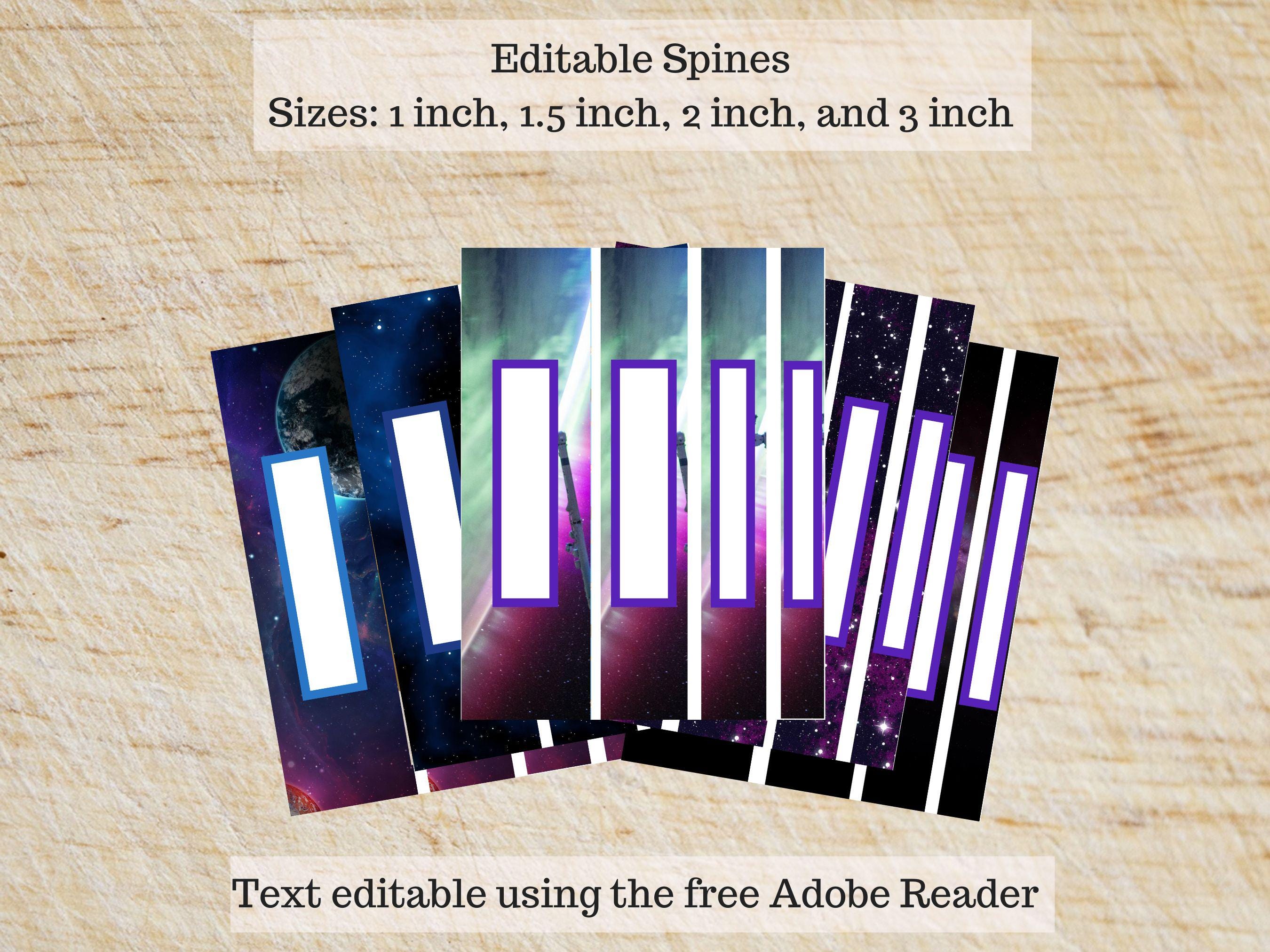 Sky Printable Binder Covers for School Editable Home Office Binder ...