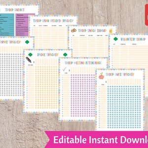 Troop Leader Planning Binder | Scout Troop Organizer Printable Meeting ...