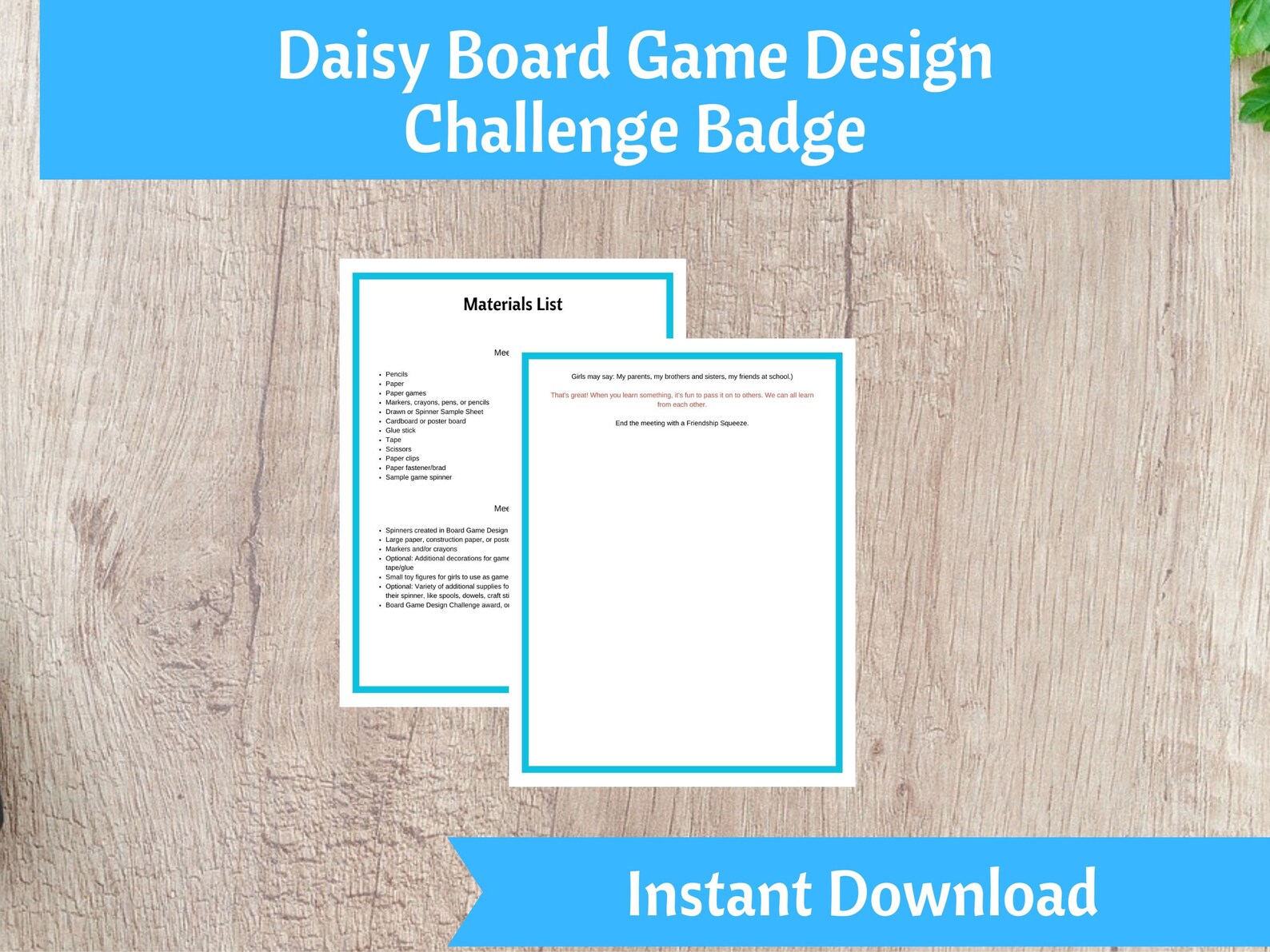Daisy Board Game Design Challenge Badge Activity Kit | Girls Scout ...