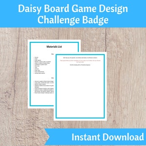 Daisy Board Game Design Challenge Badge Activity Kit | Girls Scout ...