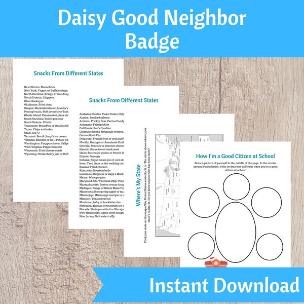 Daisy Outdoor Art Badge Activity Kit Girls Scout Troop Organizer ...