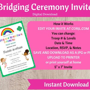 Bridging and Investiture Ceremony Invitations - Scout Leader Resource ...
