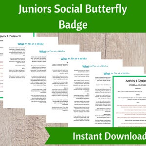 Social Butterfly Badge Activity Kit | Girls Scout Troop Organizer ...