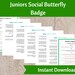 Social Butterfly Badge Activity Kit | Girls Scout Troop Organizer ...