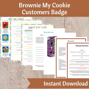 Brownie My Cookie Customers Badge Activity Kit | Girls Scout Troop ...