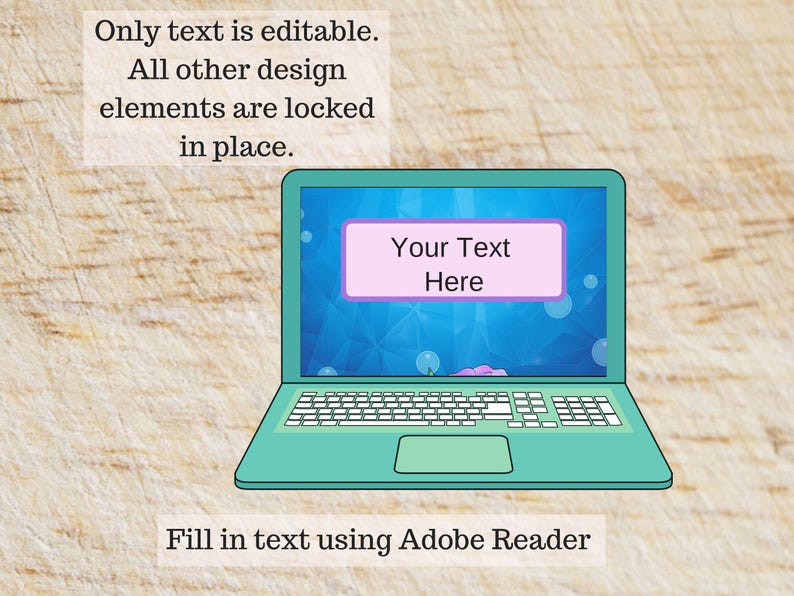 Mermaid Printable Binder Covers for School Editable Home Office Binder ...