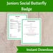 Social Butterfly Badge Activity Kit | Girls Scout Troop Organizer ...