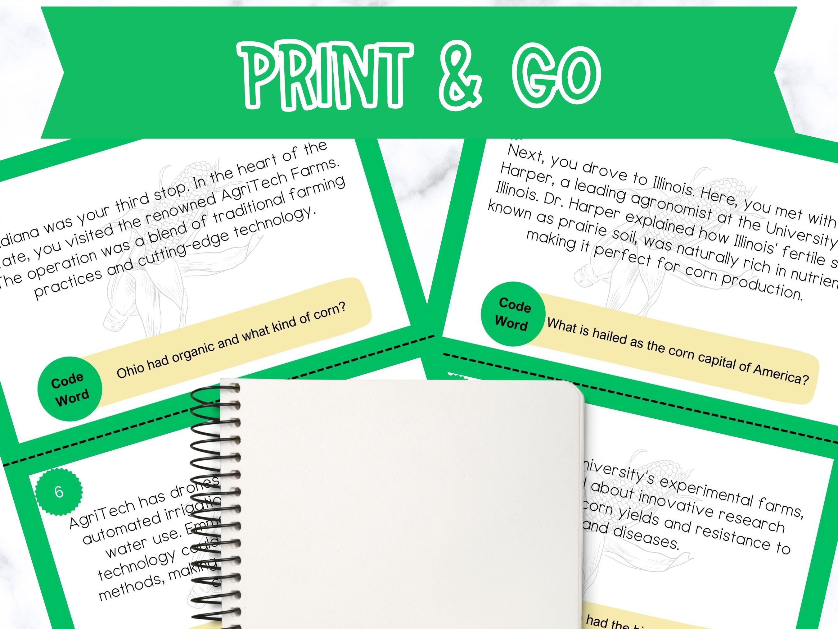 American Agriculture Classroom Activity - Farming Scavenger Hunt Game ...