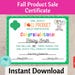 Scout Popcorn Seller Award Certificate End of Year Ceremony Printable ...