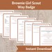 Brownie Girl Scout Way Badge Activity Kit | Girls Scout Troop Organizer ...