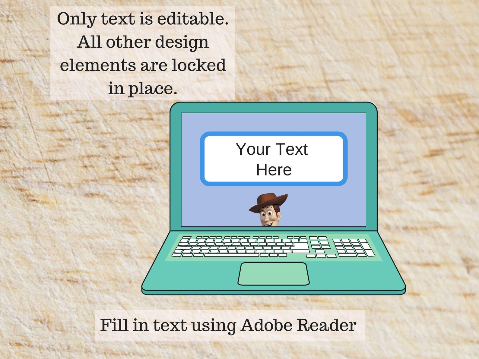 Toy Story 4 Printable Binder Covers for School Editable Home Office ...