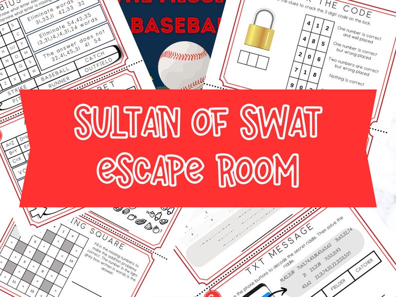 Escape Room for Kids - DIY Printable Game – Sultan of Swing Escape Room ...