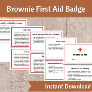 Brownie First Aid Badge Activity Kit | Girls Scout Troop Leader ...