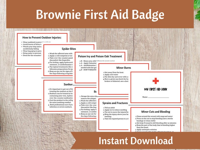 Brownie First Aid Badge Activity Kit | Girls Scout Troop Leader ...