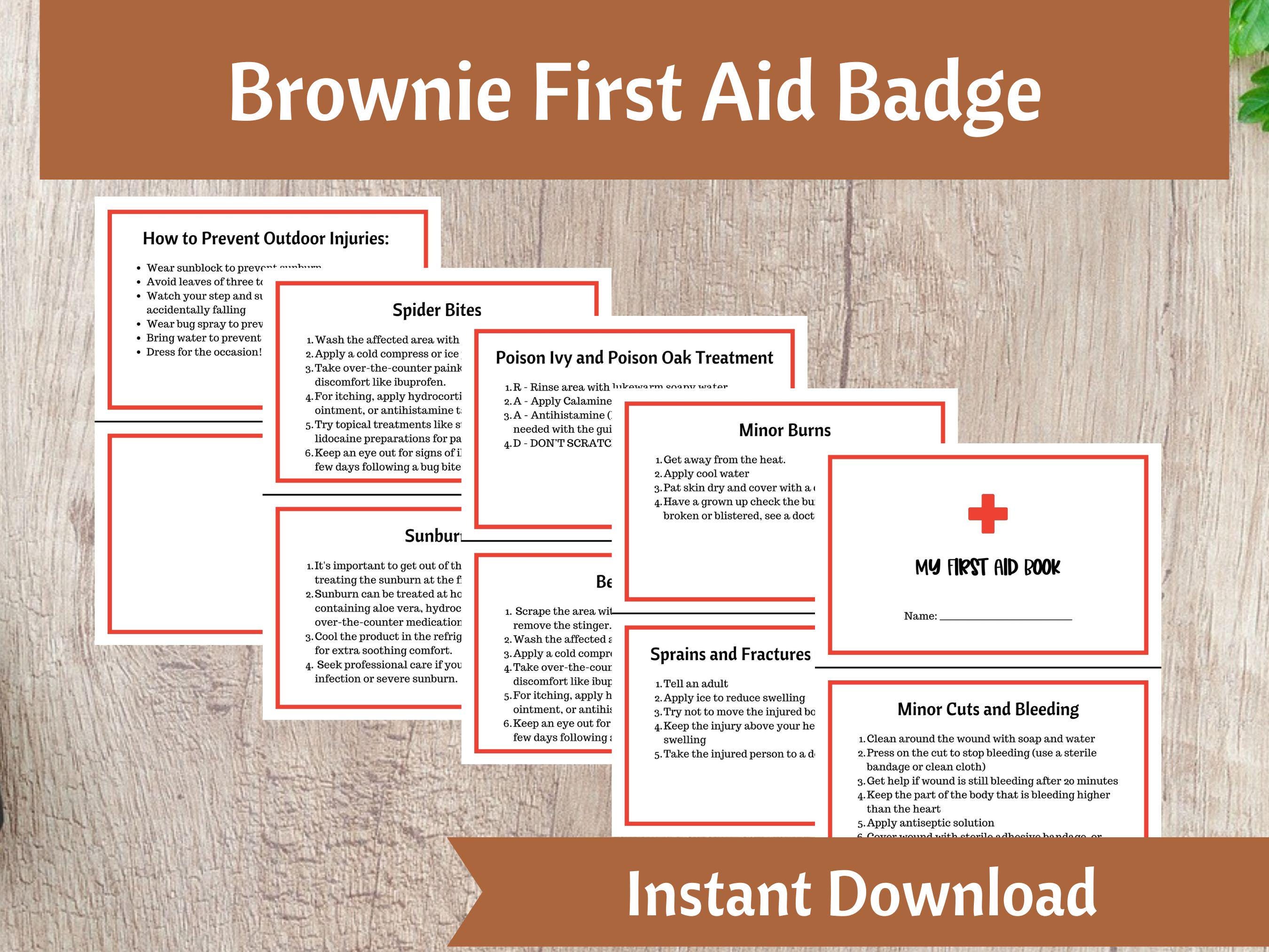 Brownie First Aid Badge Activity Kit | Girls Scout Troop Leader ...