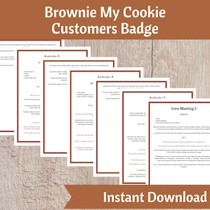 Brownie My Cookie Customers Badge Activity Kit | Girls Scout Troop ...